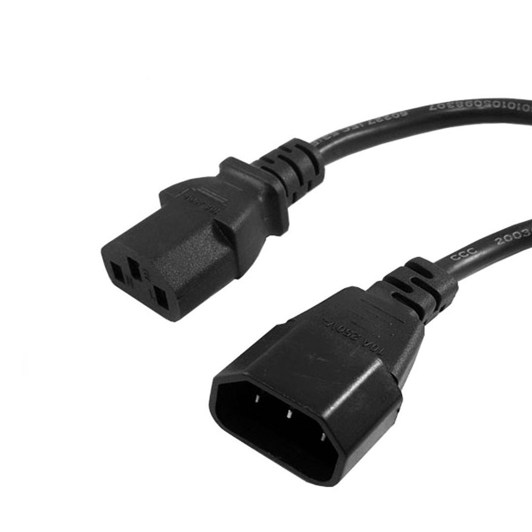 Cable Extensión de Poder C13 A C14 de 1,8 m – 0,75 mm UPS - Comercialgae
